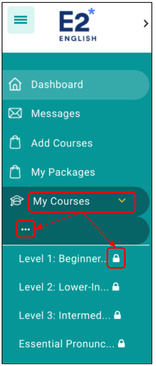 Locked Courses - Admin