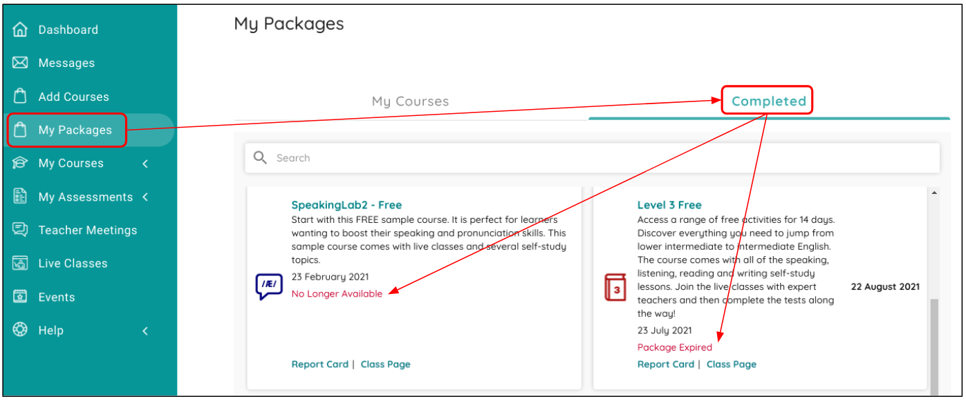 Locked Courses - Admin