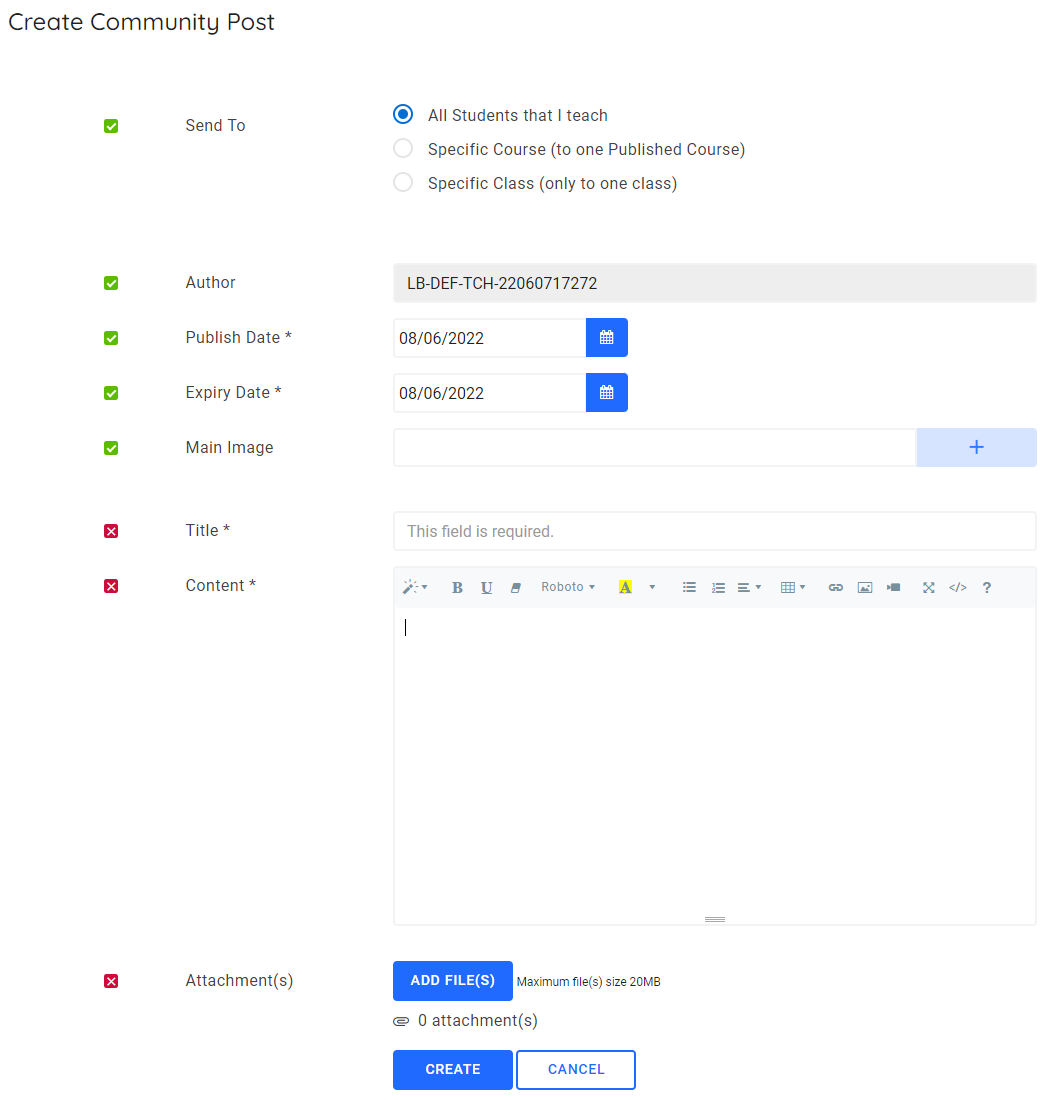 How to Create/Edit and Delete Community Posts