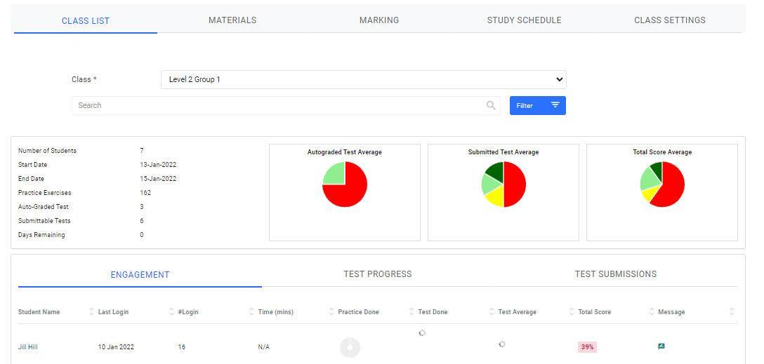 Teacher - View Class List