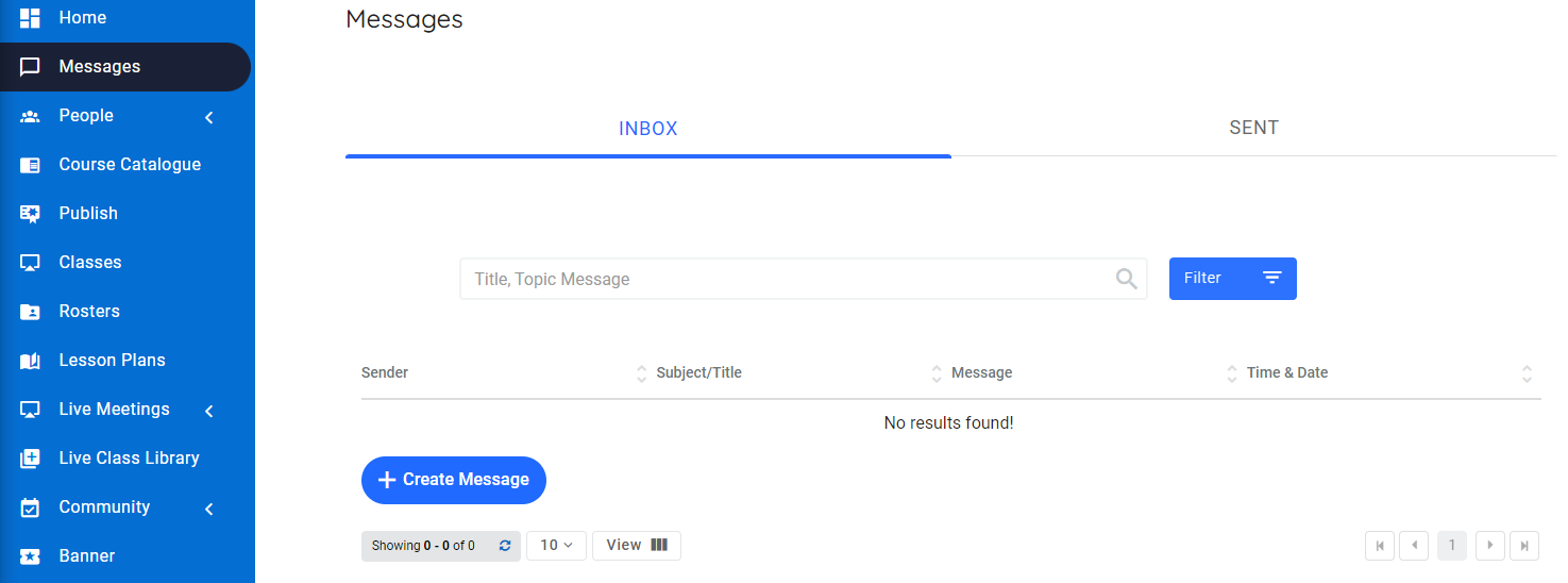Messages | E2 Platform