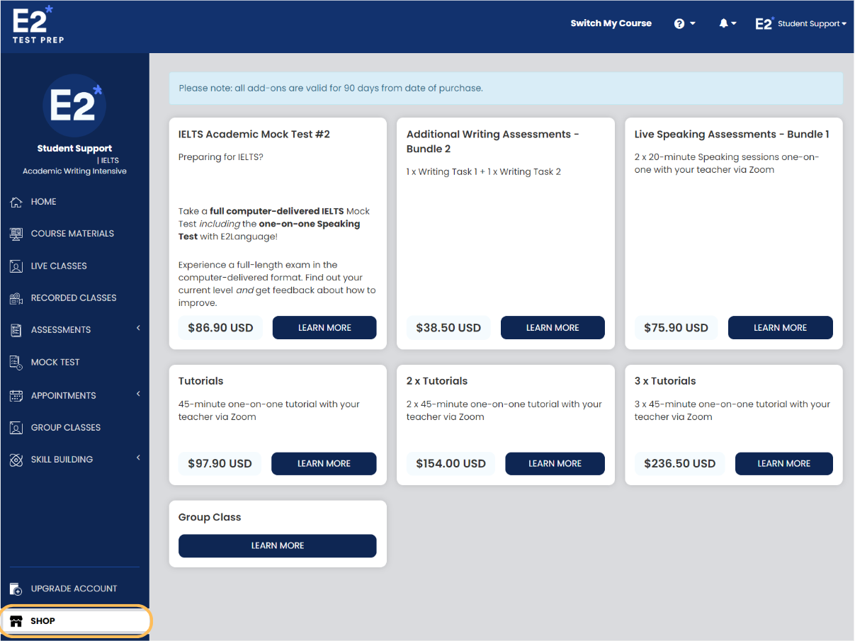 Can I customise my package?
