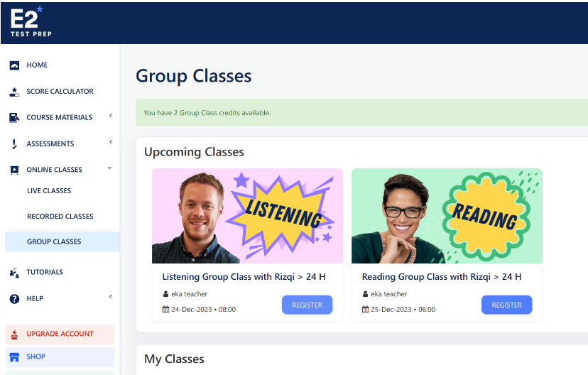 What happens if I cannot attend my small group class?