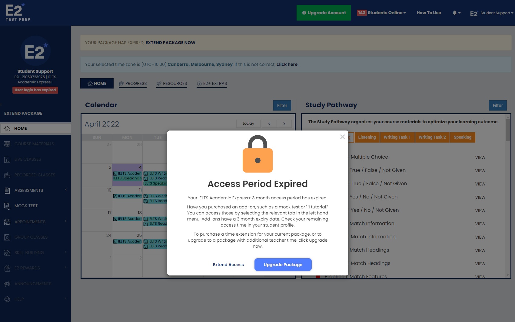 Can I extend my package?